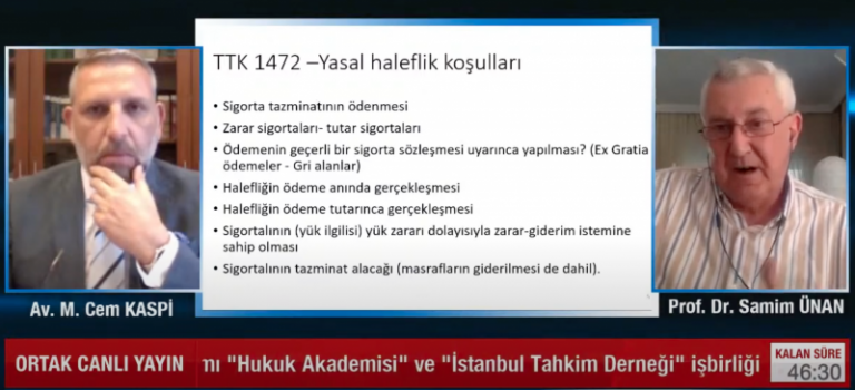 Tahkim Gündemi Webinarımıza Prof. Dr. Samim Ünan ve M. Cem Kaspi konuk ...